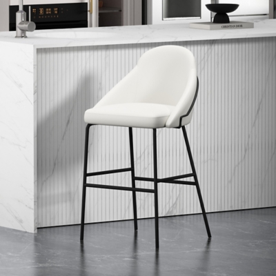 Click here for Manhattan Comfort Gracie Bar Height Bar Stool  Whi... prices