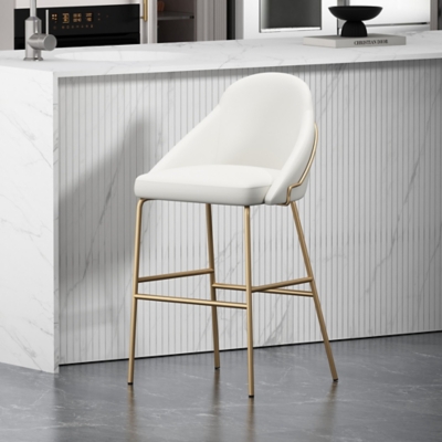 Click here for Manhattan Comfort Gracie Bar Height Bar Stool  Whi... prices