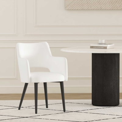 Click here for Manhattan Comfort Tremont Dining Arm Chair  White prices