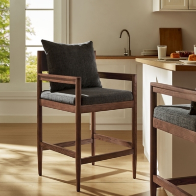 Click here for Modway Remington Counter Height Bar Stool  Charcoa... prices