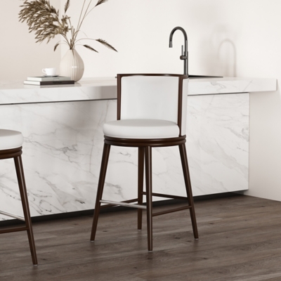 Click here for Manhattan Comfort Evalyn Bar Height Bar Stool  Whi... prices
