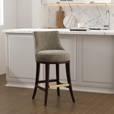 Click here for Manhattan Comfort Lucia Bar Height Bar Stool  Taup... prices