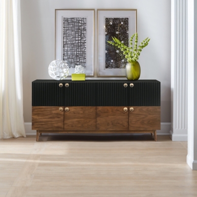 Click here for Armen Living Amigo Buffet  Black/Walnut prices