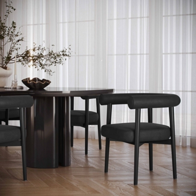 Click here for TOV Furniture Spara Dining Chair  Black prices