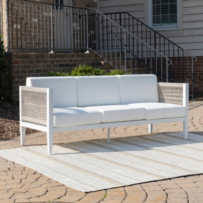 Click here for Linon Carter Outdoor Sofa  White prices