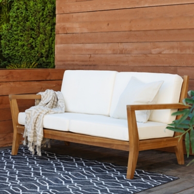 Click here for Linon Cary Outdoor Loveseat  Natural prices