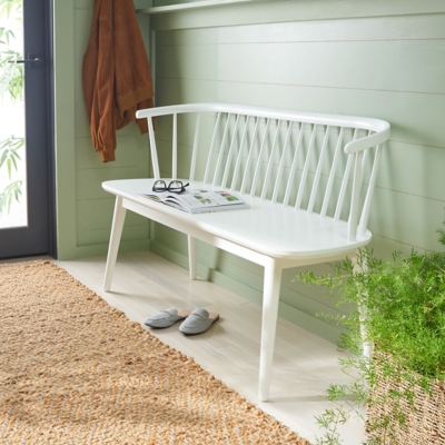 Click here for Safavieh Blanchard 19 Dining Bench  White prices