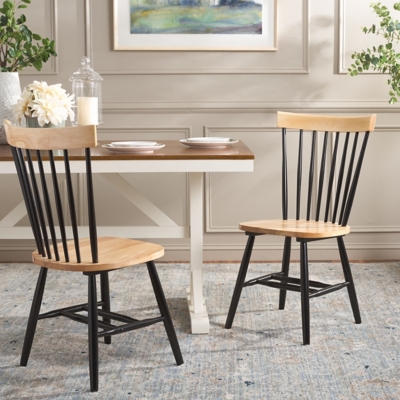 Click here for Safavieh Parker Dining Chair (Set of 2)  Natural/B... prices