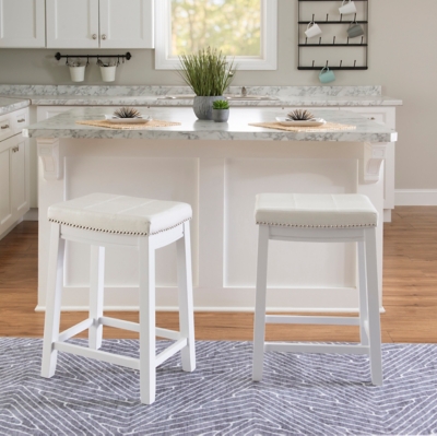 Click here for Linon Claridge Counter Height Bar Stool  White prices