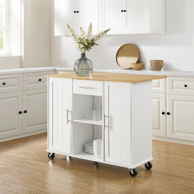 Click here for Crosley Furniture Stella Kitchen Cart  White prices