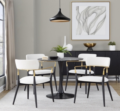 Click here for LumiSource Savannah Dining Chair (Set of 2)  Cream prices