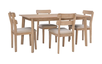 Linon Devin Dining Table and 4 Chairs Set | Ashley