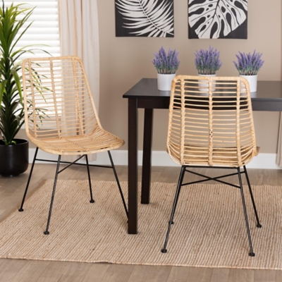 Click here for Bali & Pari Manhattan Dining Chair (Set of 2)  Nat... prices