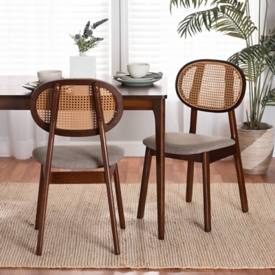 Click here for Baxton Studio Darrion Dining Chair (Set of 2)  Gra... prices