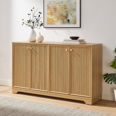 Click here for Crosley Furniture Naomi Sideboard  White Oak prices