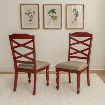Click here for Linon Dining Chair (Set of 2)  Red prices