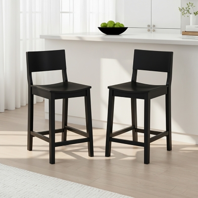 Click here for Linon Sera Counter Height Bar Stool (Set of 2)  Bl... prices