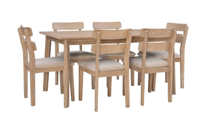 Linon Devin Dining Table and 6 Chairs Set | Ashley