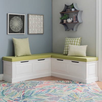 Click here for Linon Landin Nook With Cushion Set  Green prices