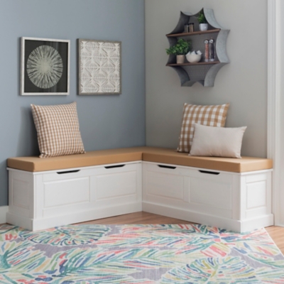 Click here for Linon Landin Nook With Cushion Set  Brown prices