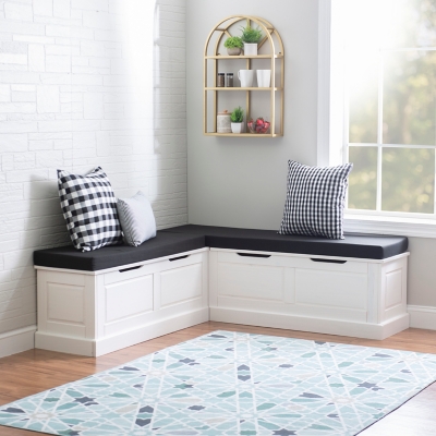 Click here for Linon Landin Nook With Cushion Set  Black prices