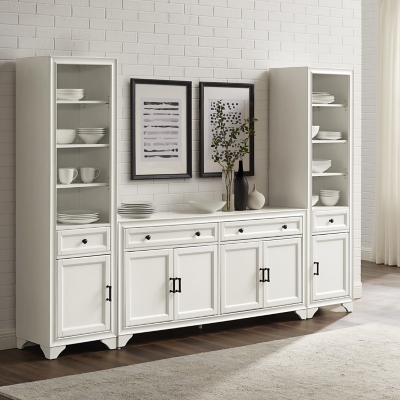 Click here for Crosley Furniture Tara Sideboard And Bookcase Set... prices