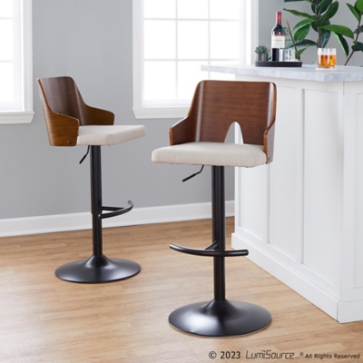 Click here for LumiSource Ariana Barstool Stool (Set of 2)  Beige... prices