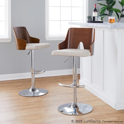 Click here for LumiSource Ariana Barstool Stool (Set of 2)  Beige... prices