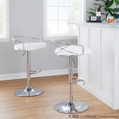Click here for LumiSource Charlotte 2.0 Adjustable Barstool (Set... prices