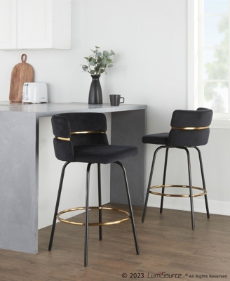 Click here for LumiSource Cinch Counter Stool (Set of 2)  Black prices