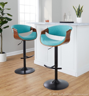 Click here for LumiSource Curvo Adjustable Barstool (Set of 2)  T... prices