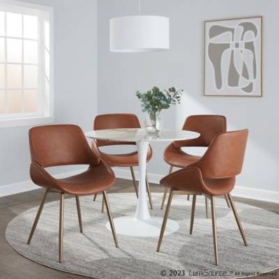 Click here for LumiSource Fabrico Dining Chair (Set of 2)  Camel prices