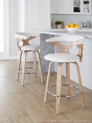 Click here for LumiSource Gardenia Counter Stool (Set of 2)  Crea... prices