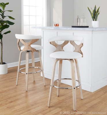 Click here for LumiSource Gardenia Barstool (Set of 2)  Cream prices