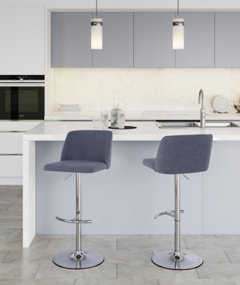 Click here for LumiSource Toriano Adjustable Barstool (Set of 2)... prices
