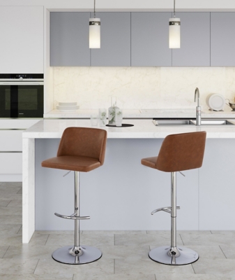 Click here for LumiSource Toriano Adjustable Barstool (Set of 2)... prices