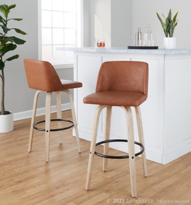 Click here for LumiSource Toriano Barstool (Set of 2)  Camel prices