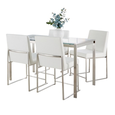 LumiSource Fuji Dining Table and 4 Chairs | Ashley