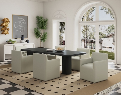 Click here for Manhattan Comfort Anna Upholstered Dining Armchair... prices