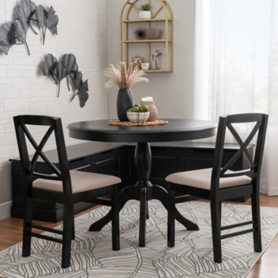 Click here for Linon Landin Torino Pedestal Breakfast Nook  Black prices