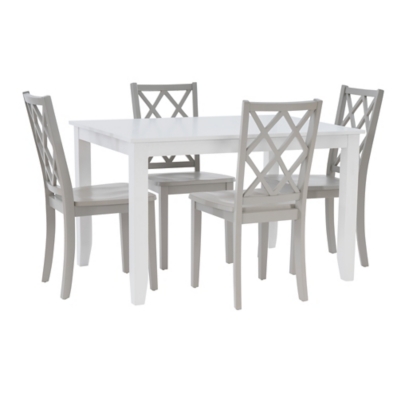 Linon Kolt Rectangular Dining Table and 4 Chairs | Ashley