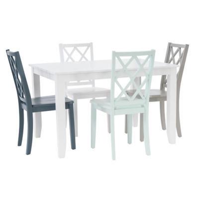 Linon Kolt Rectangular Dining Table and 4 Chairs | Ashley