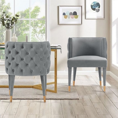 Click here for Manhattan Comfort Maya Dining Chair set of 2  Gray prices
