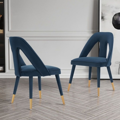 Click here for Manhattan Comfort Neda Dining Chair set of 2  Midn... prices
