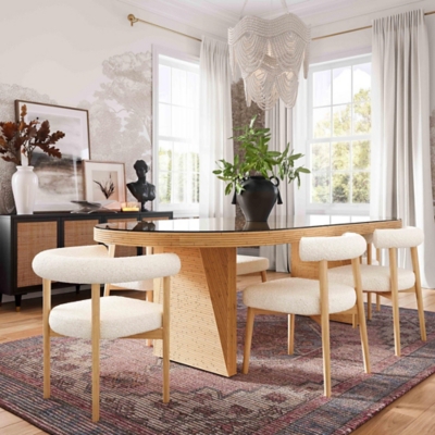 Click here for TOV Furniture Caren Dining Table  Natural prices