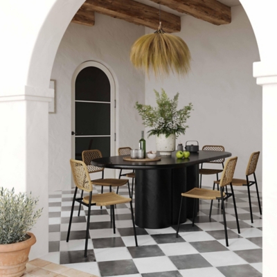 Click here for TOV Furniture Elika Dining Table  Black prices