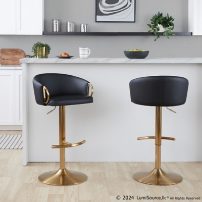 Click here for LumiSource Claire Adjustable Bar Stool (Set of 2)... prices