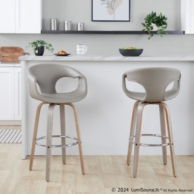 Click here for LumiSource Curvo Bar Height Bar Stool (Set of 2)... prices