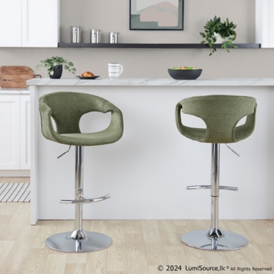 Click here for LumiSource Curvo Bar Height Swivel Bar Stool (Set... prices