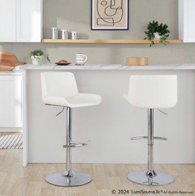 Click here for LumiSource Santi Bar Height Swivel Bar Stool (Set... prices